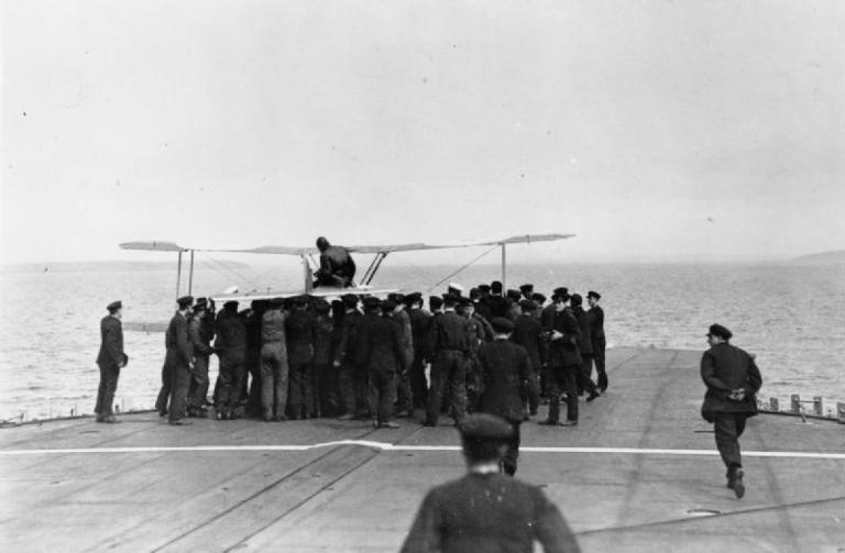 The first man to land on an aircraft carrier at sea was a South African ...