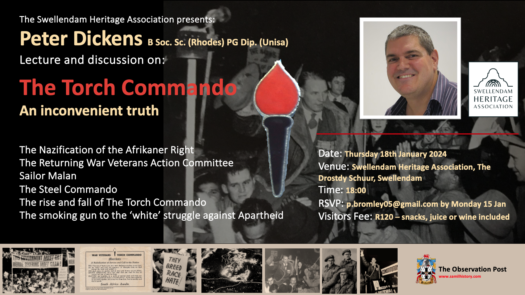 The Torch: Lecture and talk – Swellendam | The Observation Post